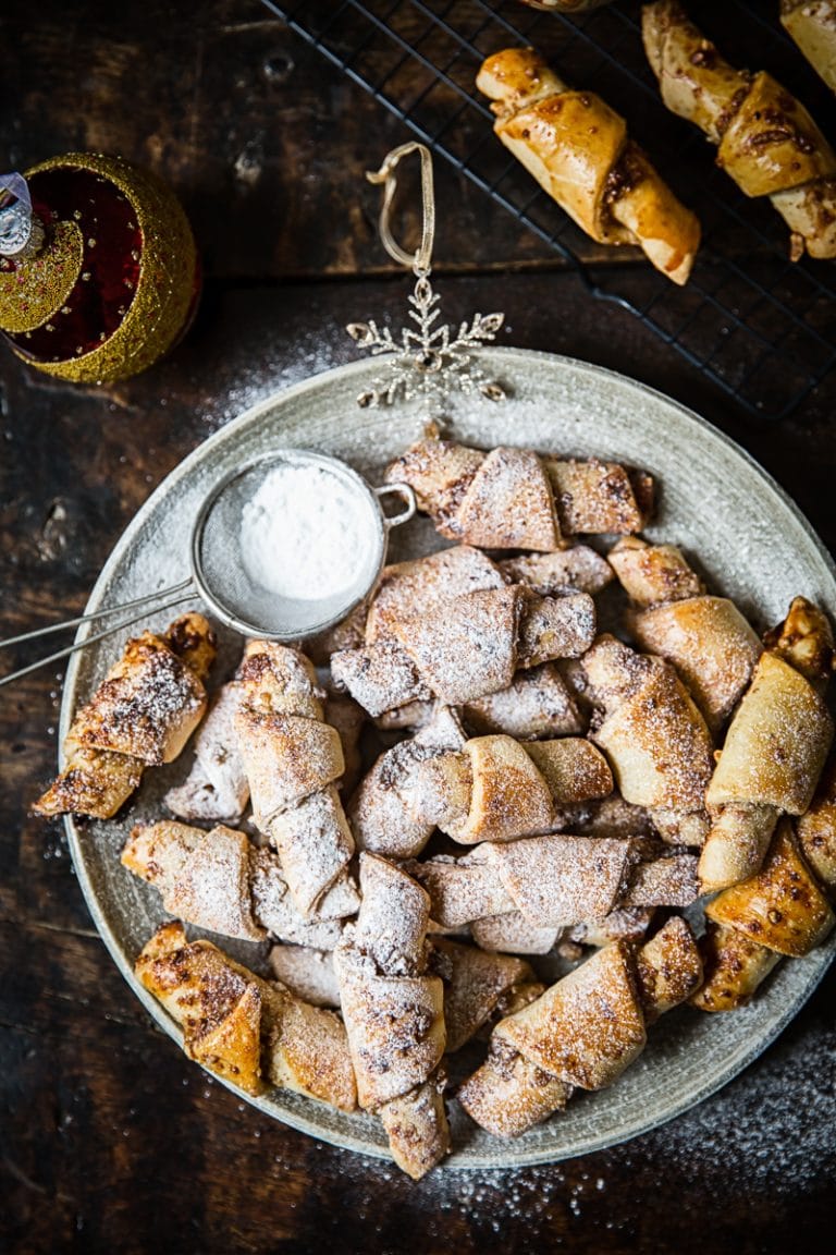 Honey, Cinnamon and Walnut Rugelach (Rogaliki) - Vikalinka
