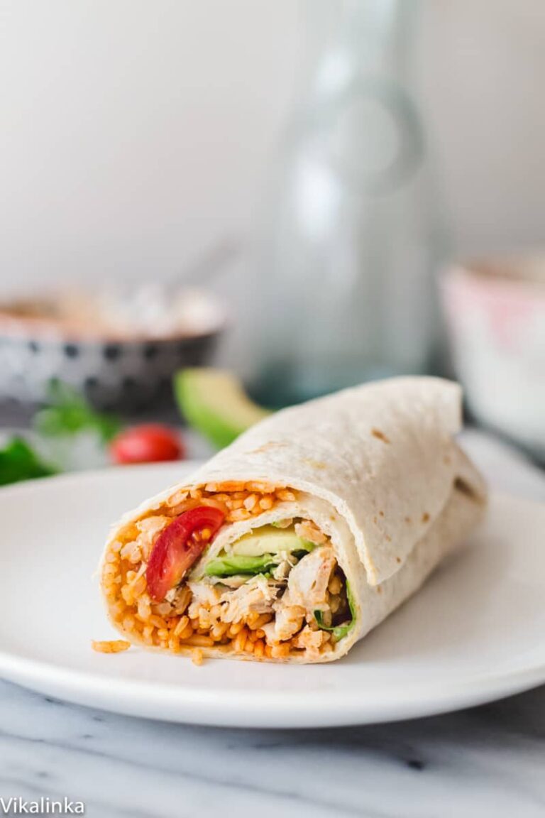 Peri Peri Rice and Chicken Wrap - Vikalinka