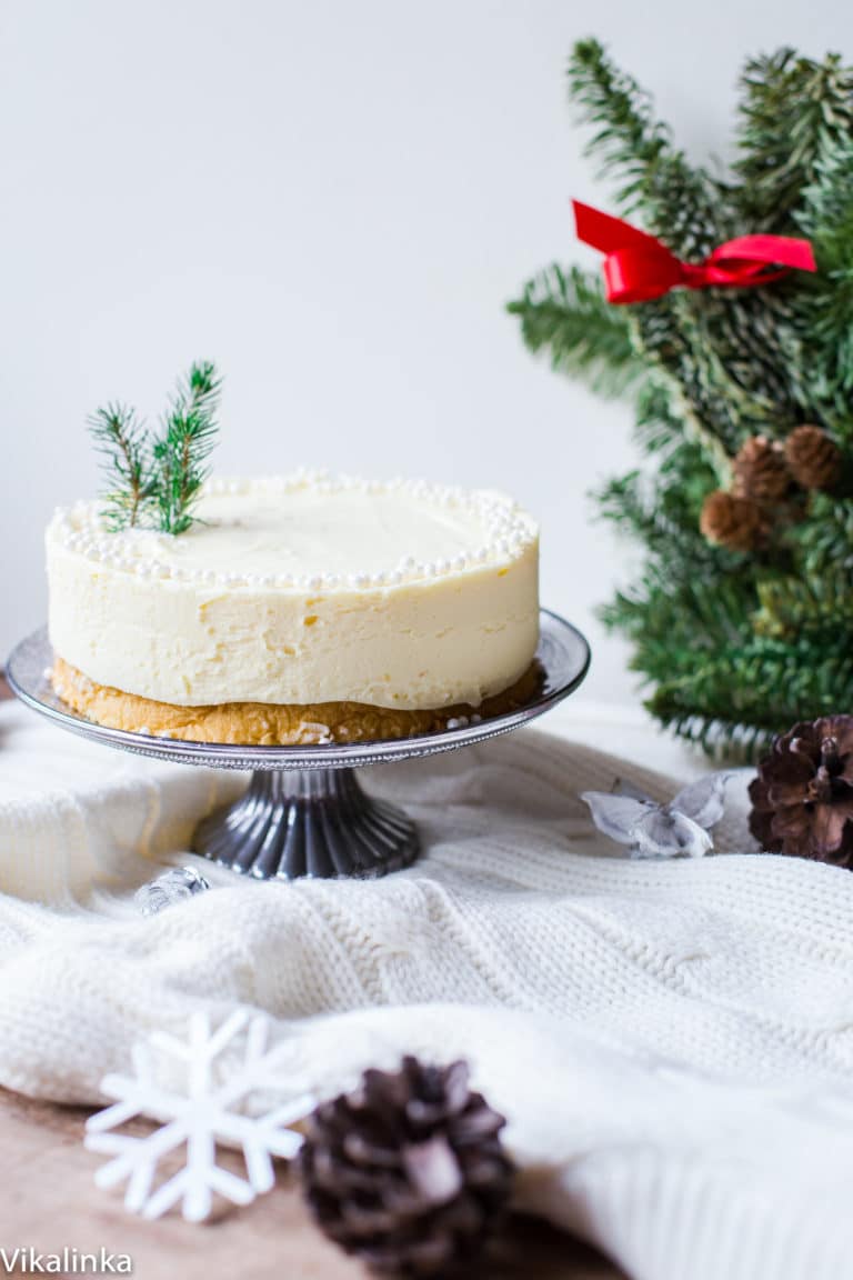 White Christmas Truffle Cake - Vikalinka