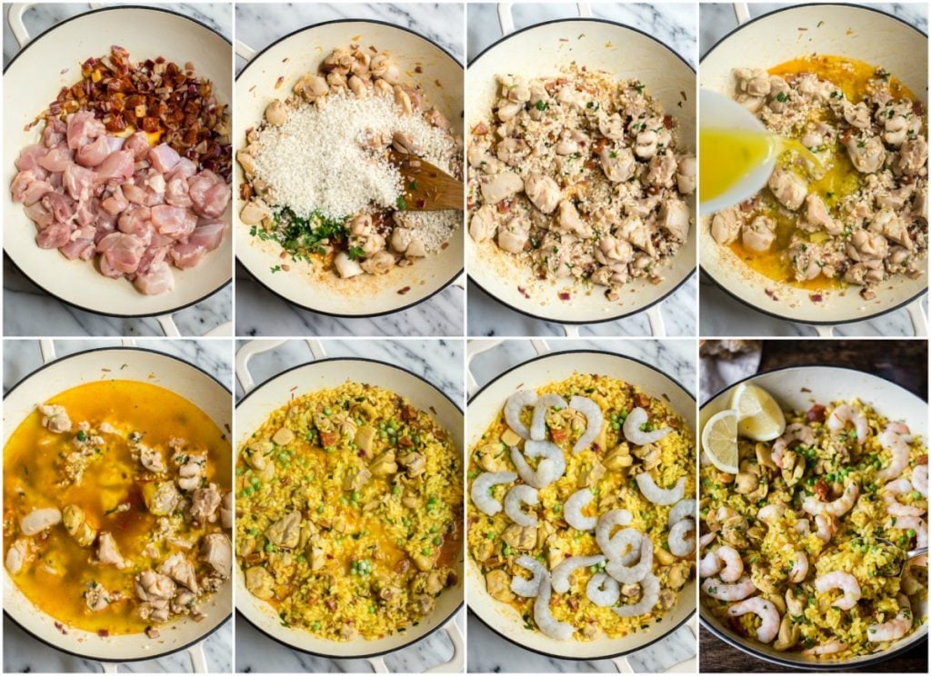 Easy Spanish Rice with Chicken and Shrimp