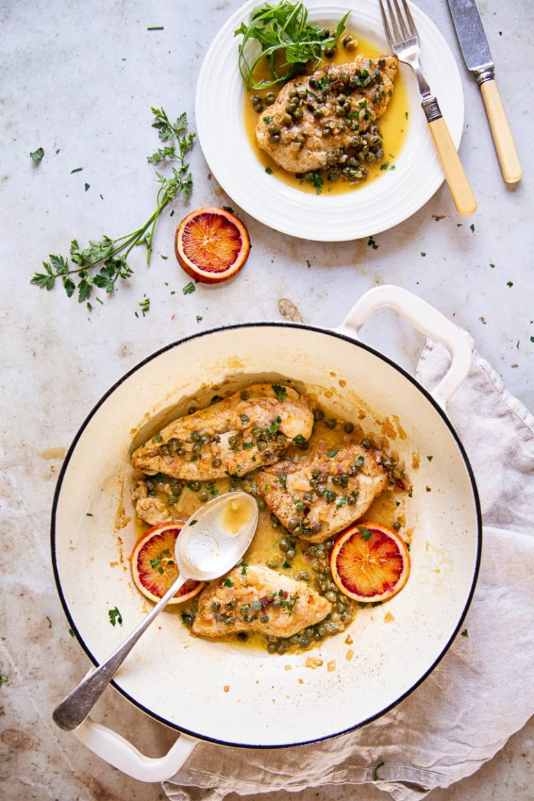 Chicken Paillard in Sherry Caper Sauce - Vikalinka