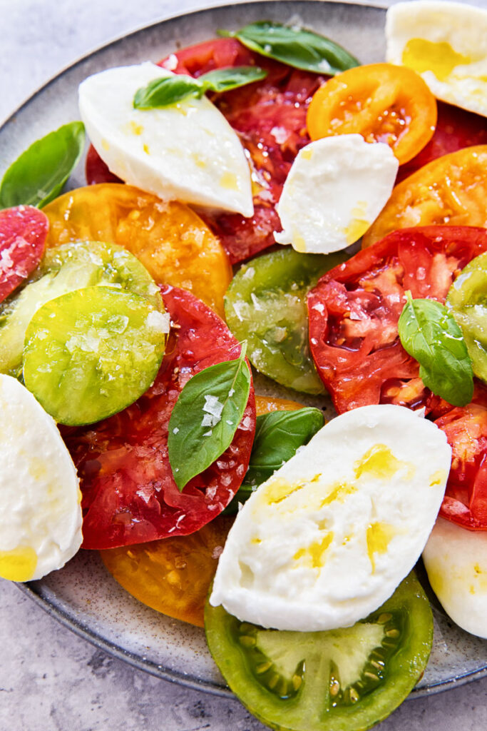 Tomato Salad With Basil And Mozarella Insalata Caprese