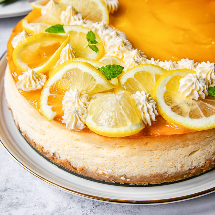 Lemon Curd Cheesecake - Vikalinka