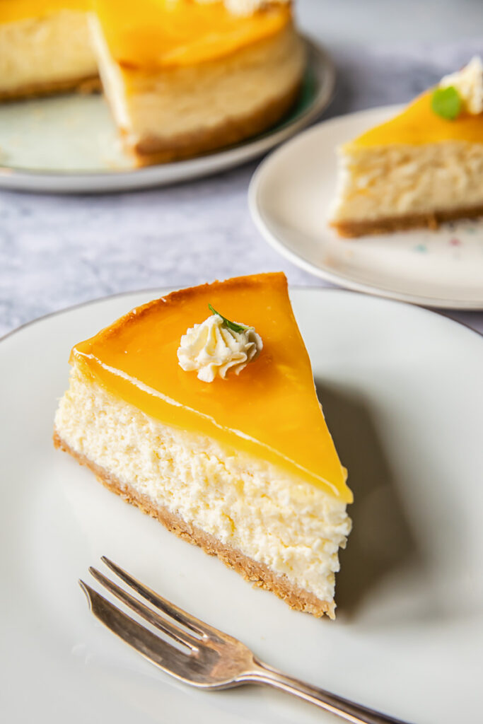 Lemon Curd Cheesecake - Vikalinka