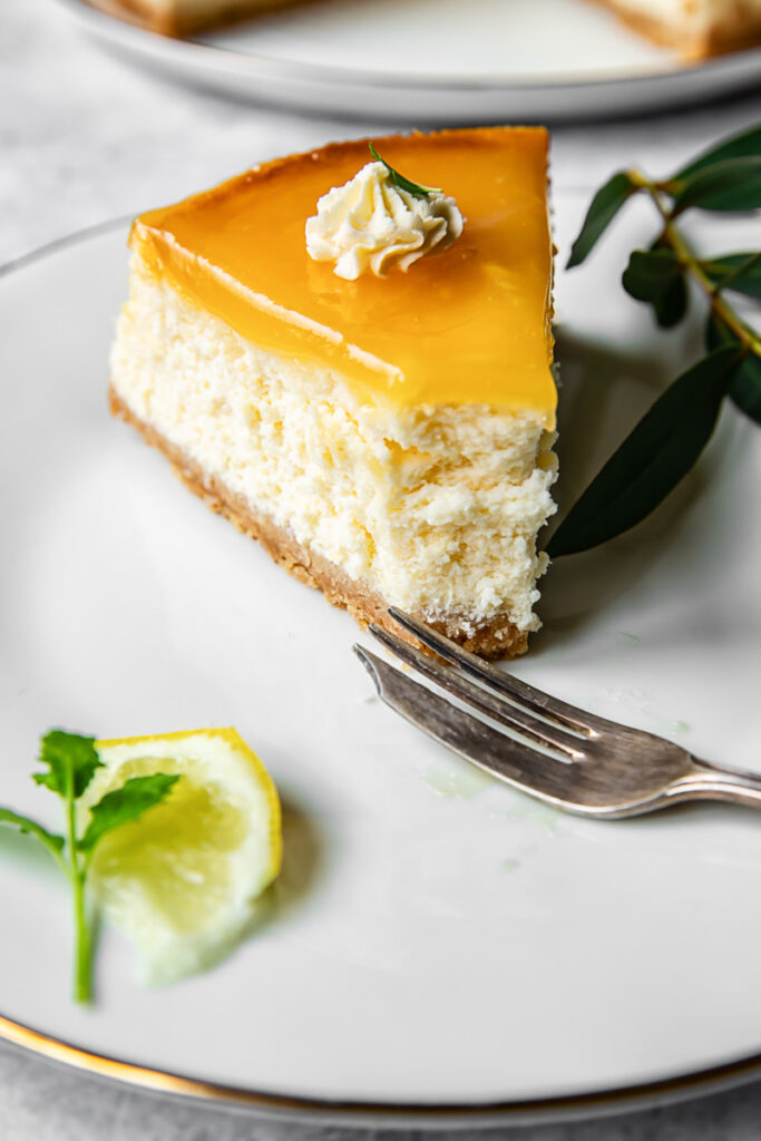 Lemon Curd Cheesecake - Vikalinka