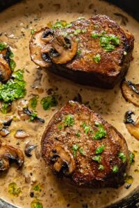 Perfect Filet Mignon with Mushroom Marsala Sauce - Vikalinka