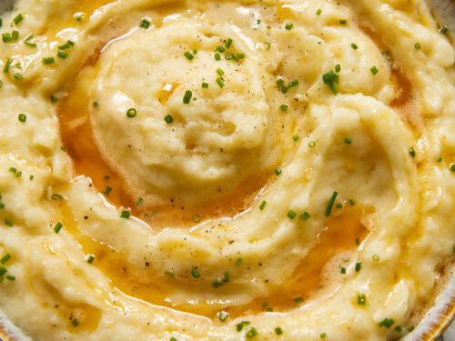 Creamy Celeriac and Potato Mash with Brown Butter