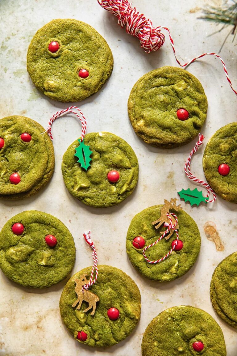 White Chocolate Matcha Cookies - Vikalinka