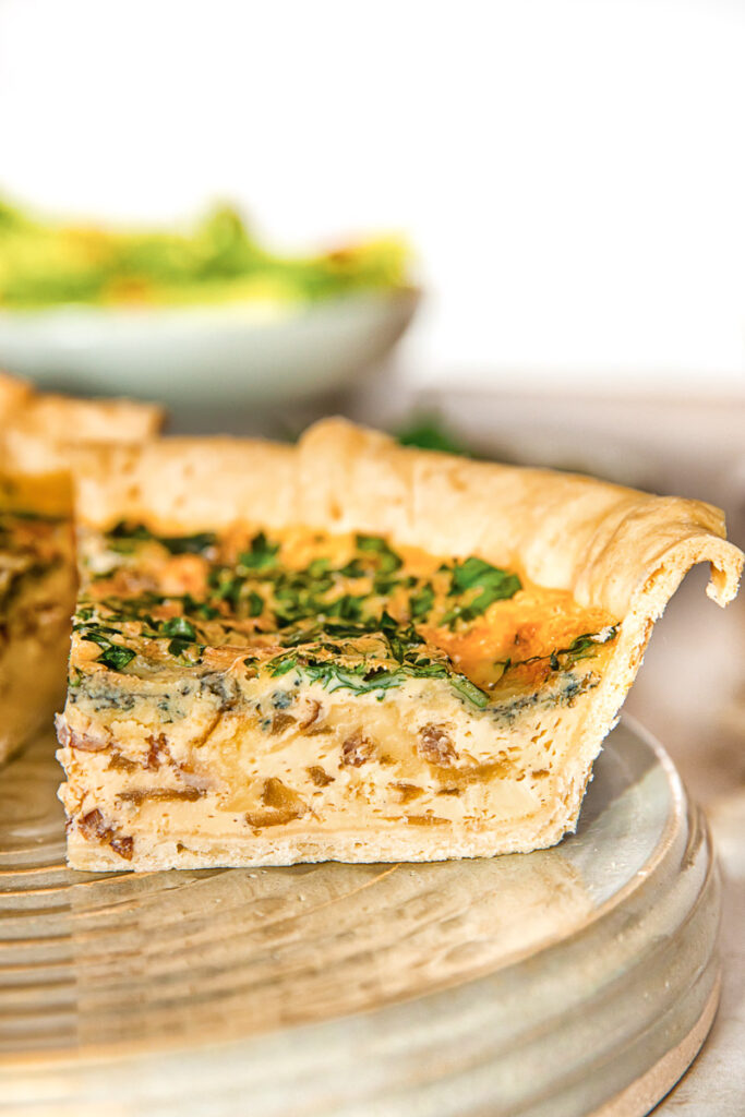 Bacon, Stilton and Caramelised Onion Quiche - Vikalinka