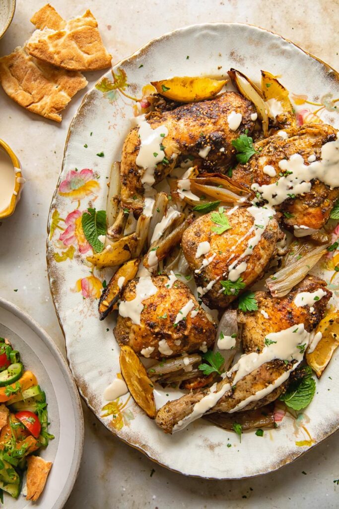 Spicy Lemon Za’atar Chicken with Shallots - Vikalinka