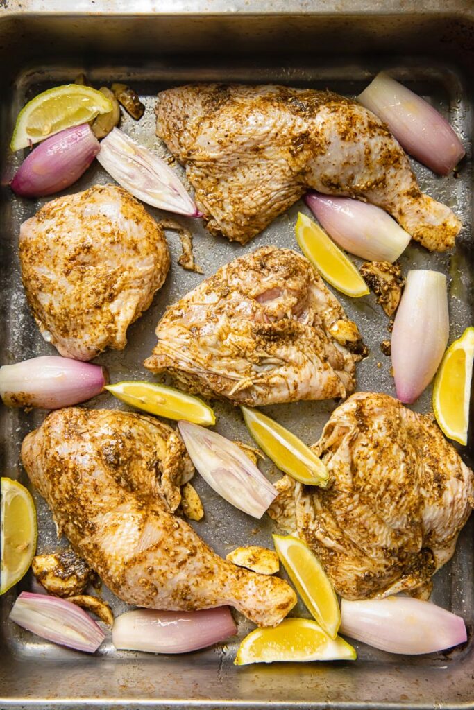 Spicy Lemon Za’atar Chicken with Shallots - Vikalinka