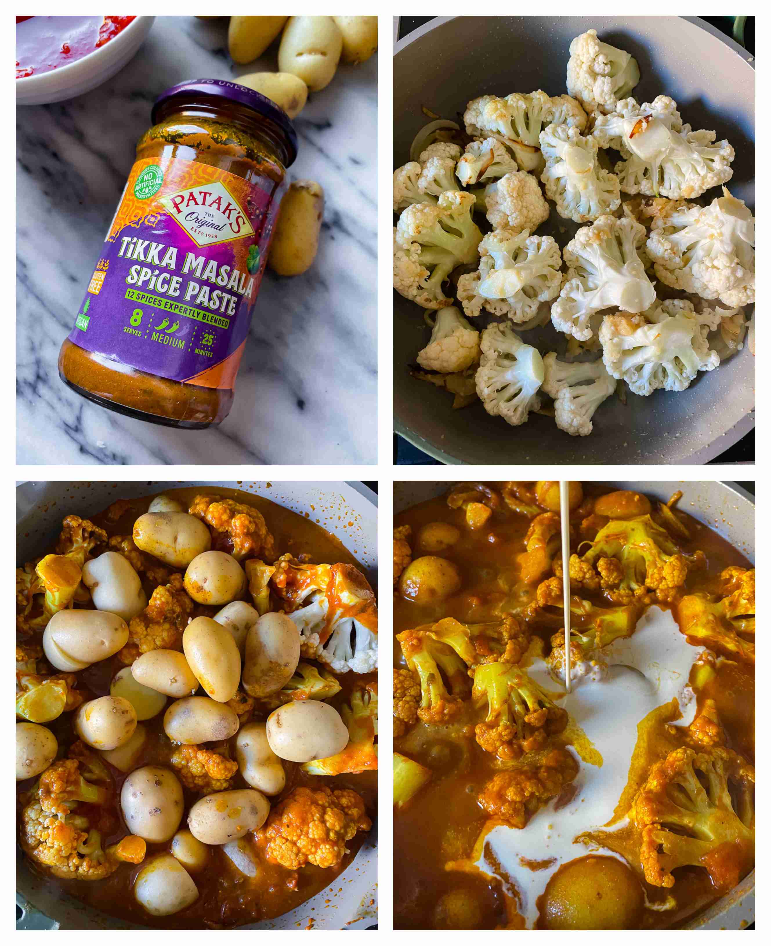 Vegetable Tikka Masala with Potatoes and Cauliflower - Vikalinka