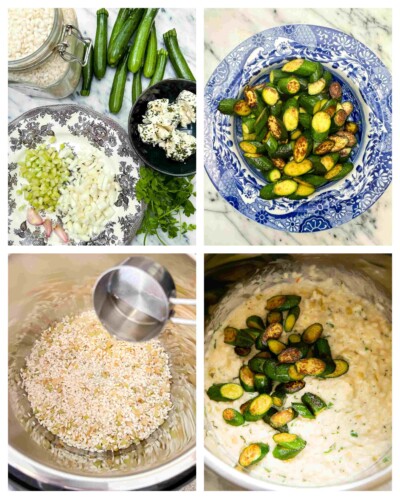 Instant Pot Risotto with Zucchini and Boursin - Vikalinka