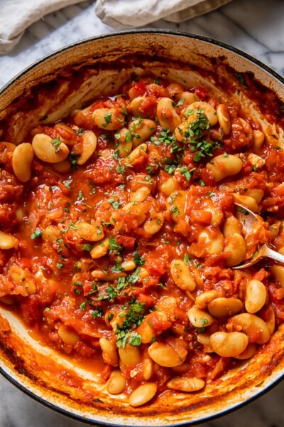 Greek Butter Bean Stew - Vikalinka