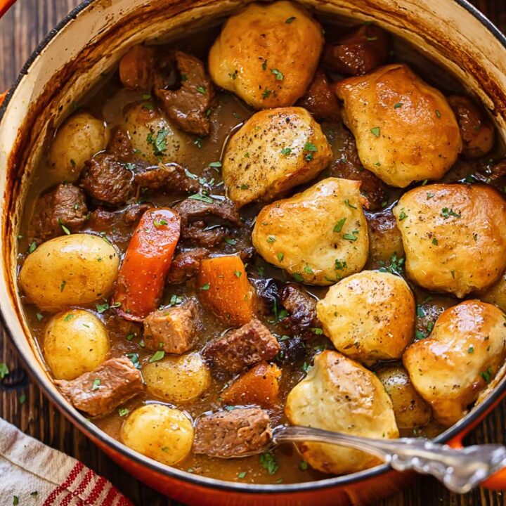 Beef Stew with Dumplings - Vikalinka