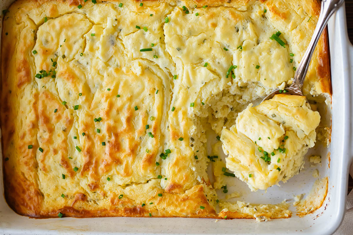 Cheesy Potato Soufflé - Vikalinka